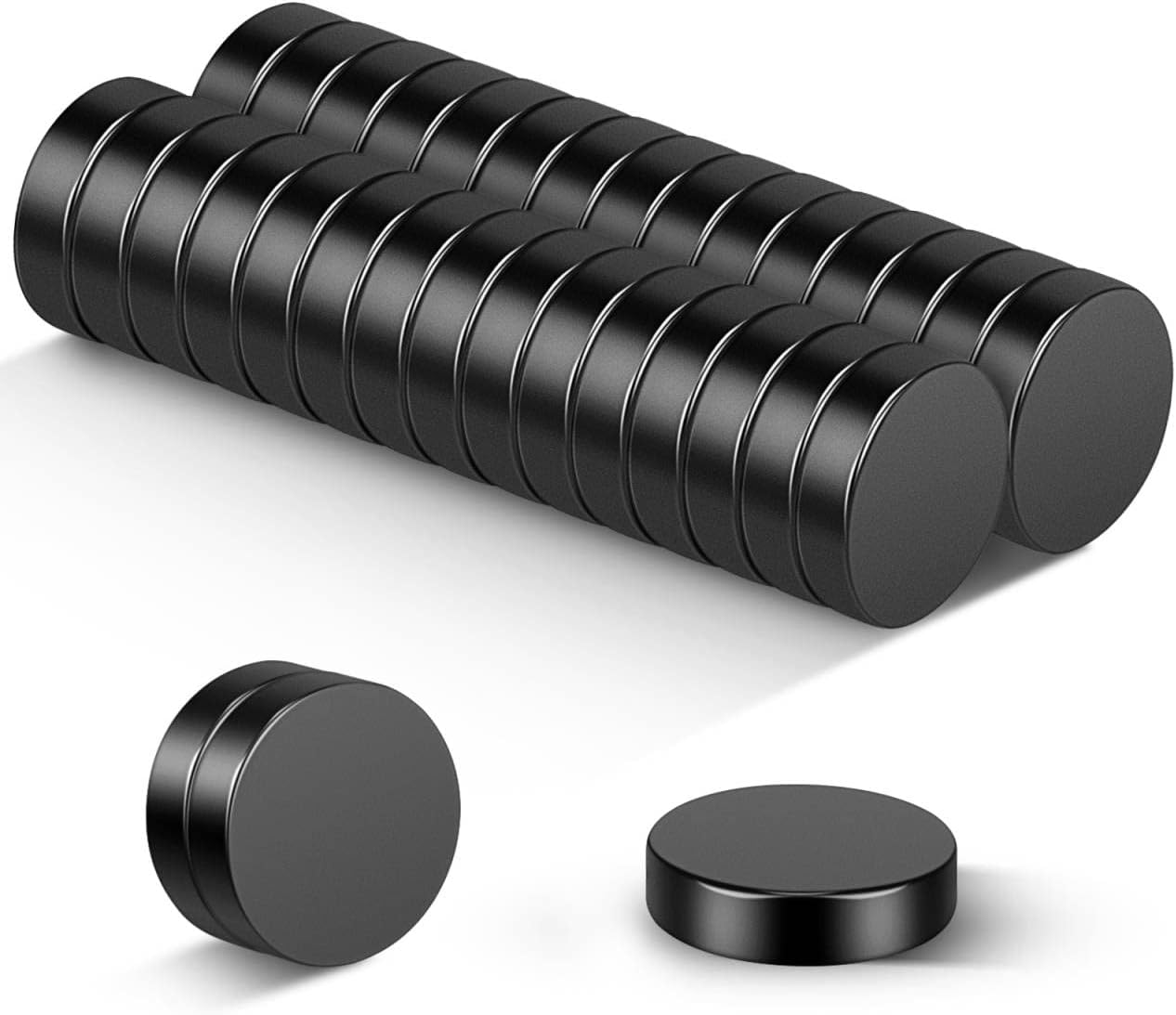 Neodym Scheibenmagnete 10er Set für Magnetische Tafelfolien - schwarz ...